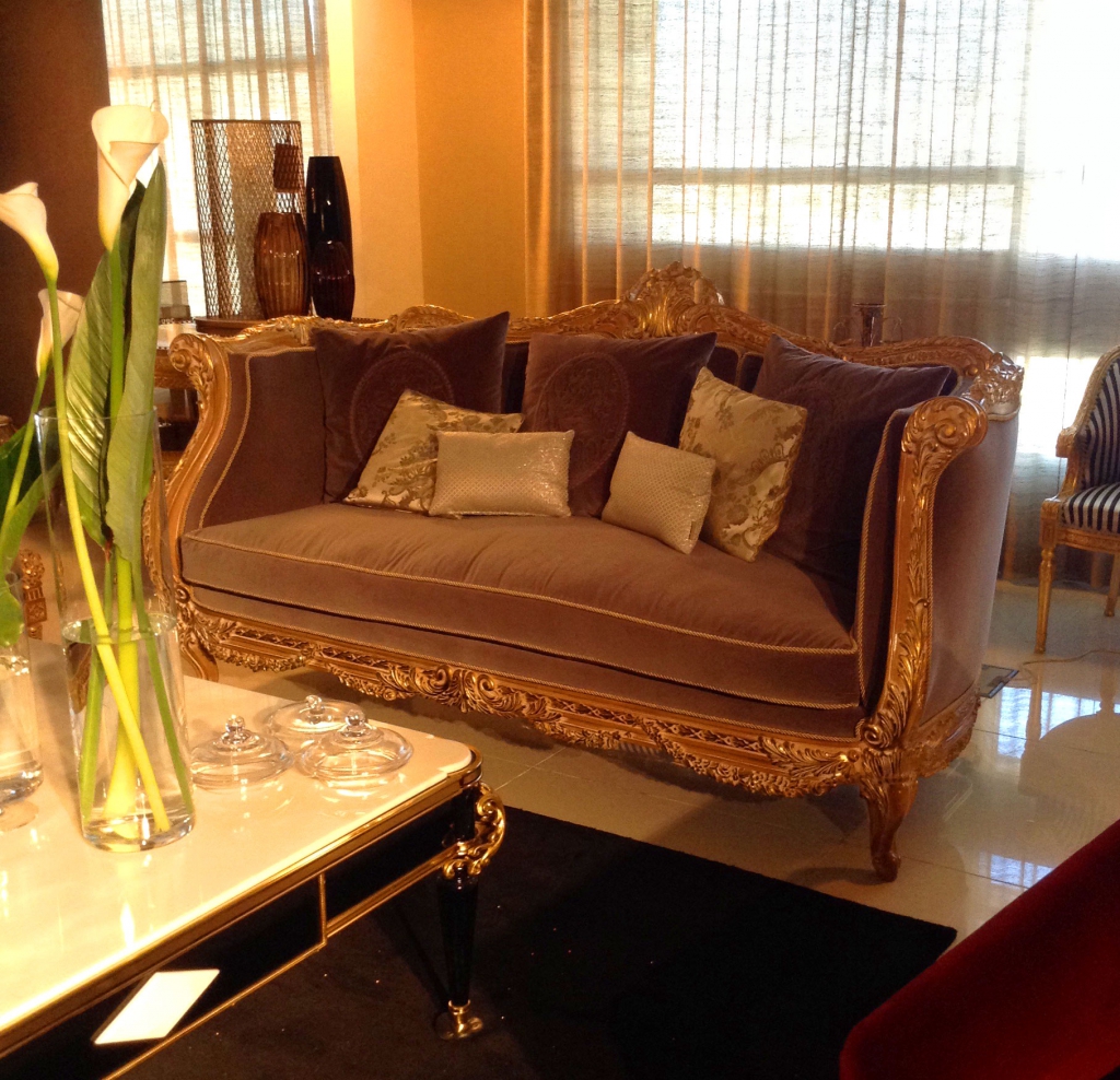 MEDEA SOFA CHAMPAGNE GOLD - shadeh luxury group